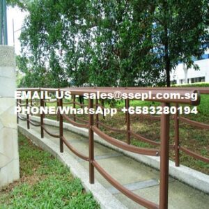 LTA Curved Aluminium Railing - Singapore Specialized Engineering Pte ltd