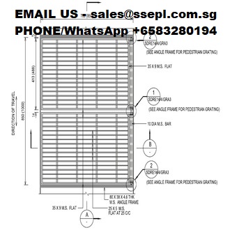 Pedestrian Grating For Sump/Drain-Without Mild Steel Plate (LTA/SDRE14 ...